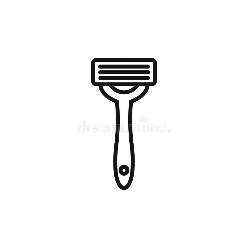 Shaving Razor Icon Isolated on White Background from Hygiene Routine ...