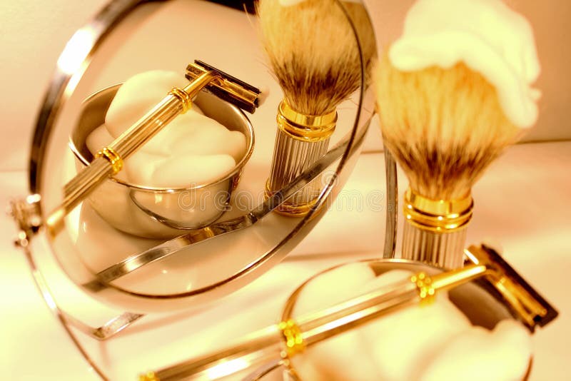 Shaving set stock image. Image of personal, bristles - 16058799