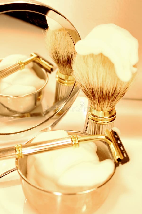 Shaving set stock photo. Image of barber, metal, aftershave - 16058836