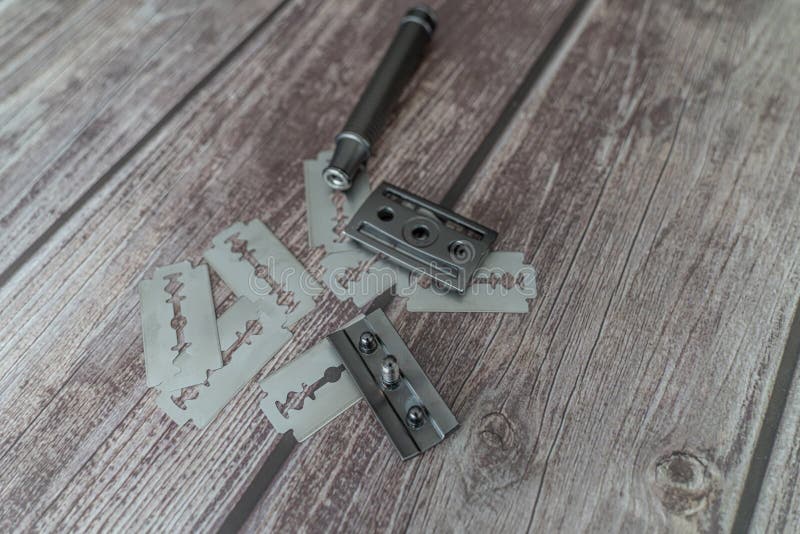 Shaving Stick and Packs of Safety Razors Stock Image - Image of ...