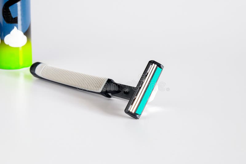 Shaving Tools , Foam, Shaver. Safety Razor. Stock Photo - Image of ...