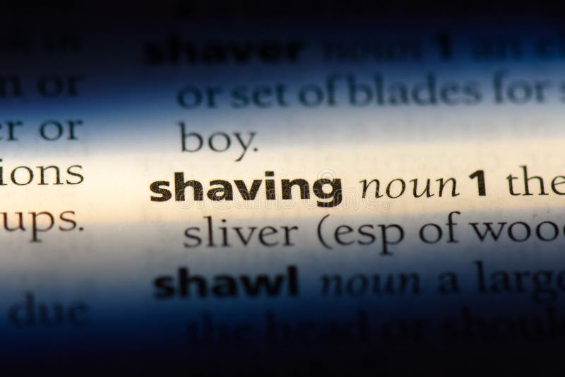 Shaving stock image. Image of word, idea, isolated, printed - 126618781