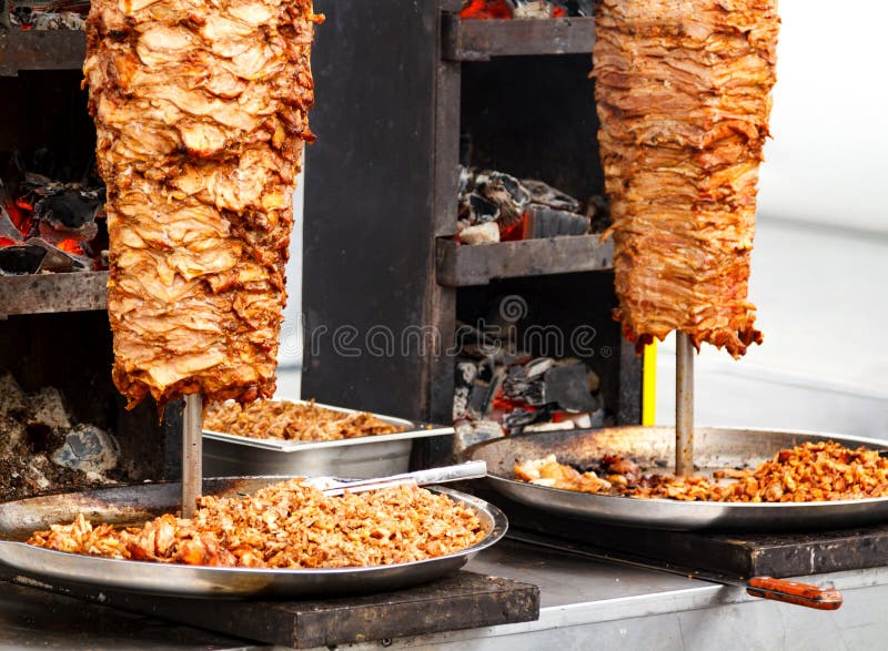 Shawarma stock image. Image of fire, beef, chicken, gyros - 94024975
