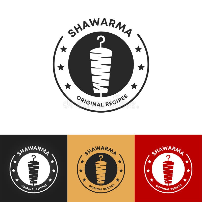 Shawarma Logo for Restaurants and Markets Stock Vector - Illustration ...