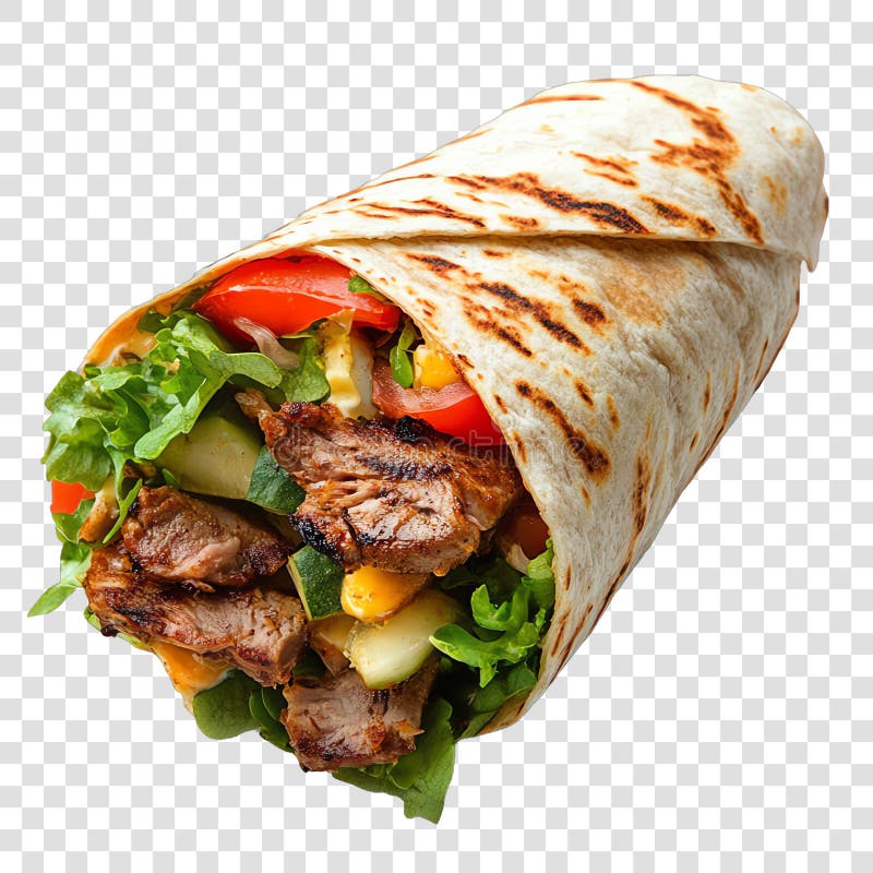 Shawarma Wrap stock photo. Illustration of tasty, chicken - 341489866