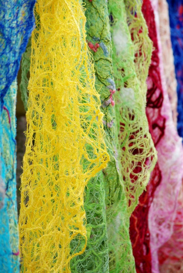 Shawls stock image. Image of horizontal, colored, yellow - 13130927