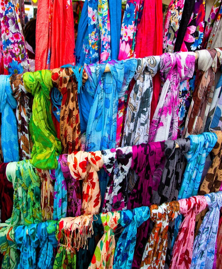Assortment Of Colorful Sarongs Stock Image - Image of balinese, colored ...