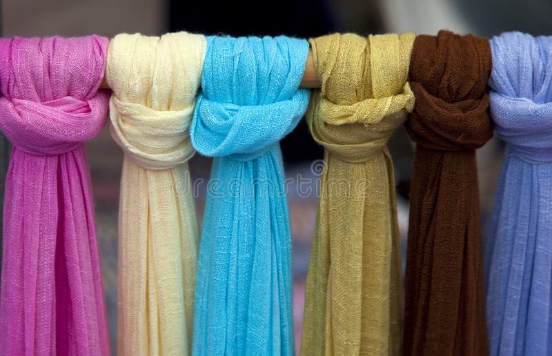 Rack of scarves on display stock photo. Image of kingdom - 24144032