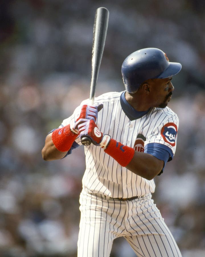 Shawon Dunston and Ryne Sandberg of the Chicago Cubs Editorial Stock ...