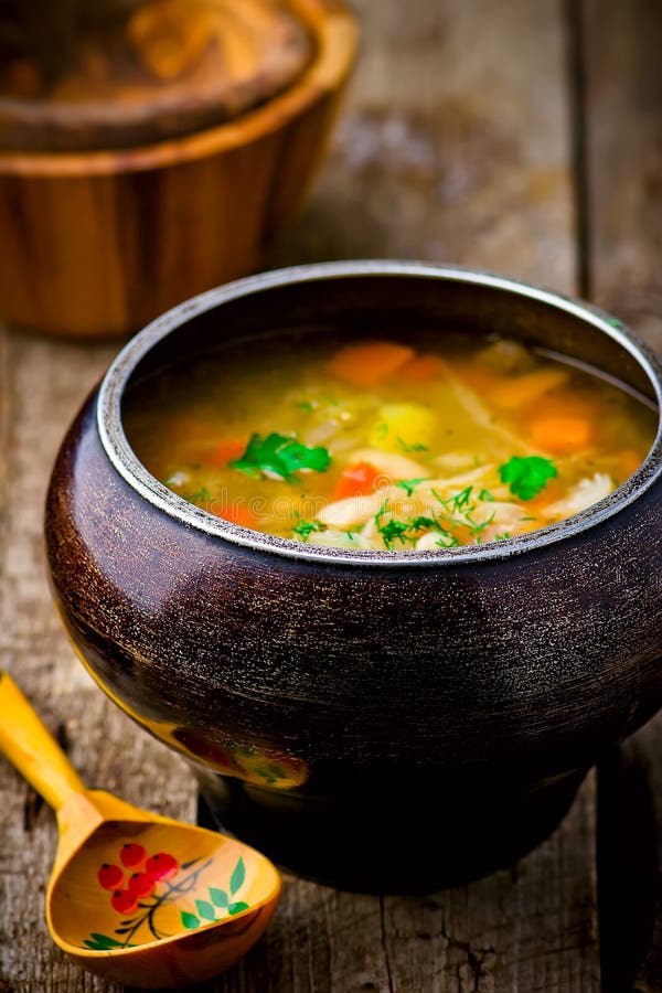 Shchi, Traditional Russian Soup from Cabbage. Stock Image - Image of ...