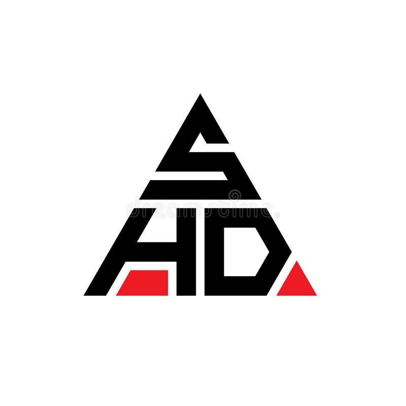 SHD Triangle Letter Logo Design with Triangle Shape. SHD Triangle Logo ...