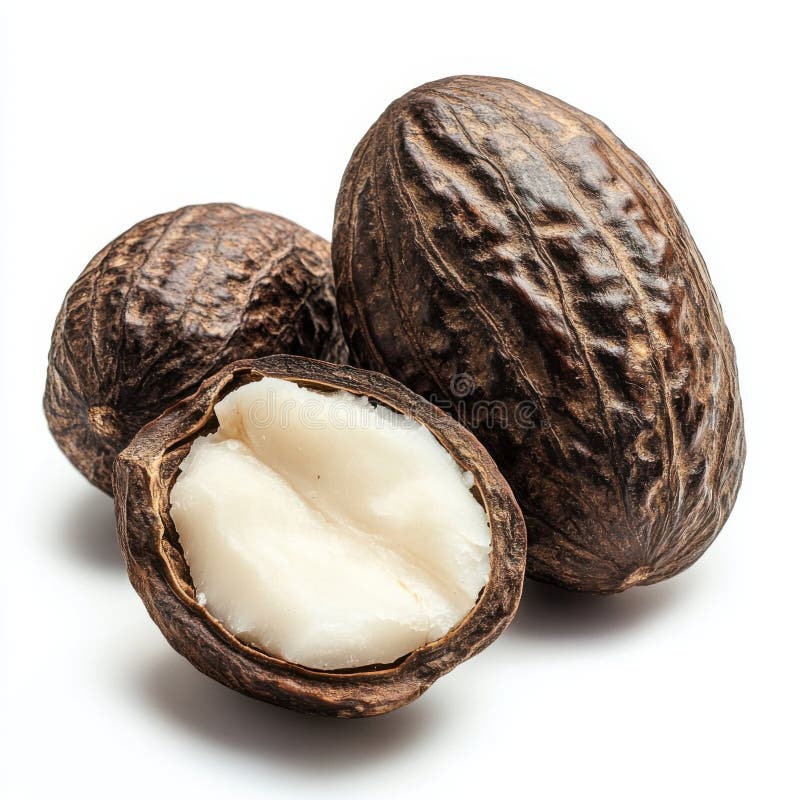 Shea Nuts Harvested for Shea Butter Extraction in a Natural Setting ...