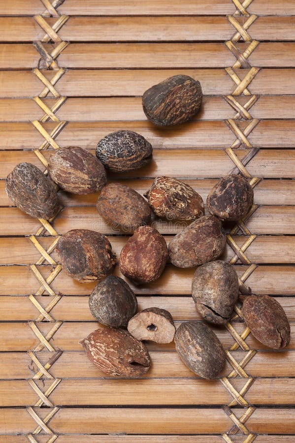 Shea Nuts on a Natural Background Stock Image - Image of cosmetic ...