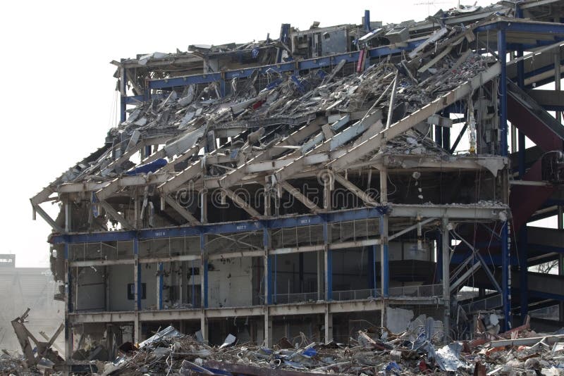 SHEA Stadium Building is Demolished Stock Image - Image of disaster ...