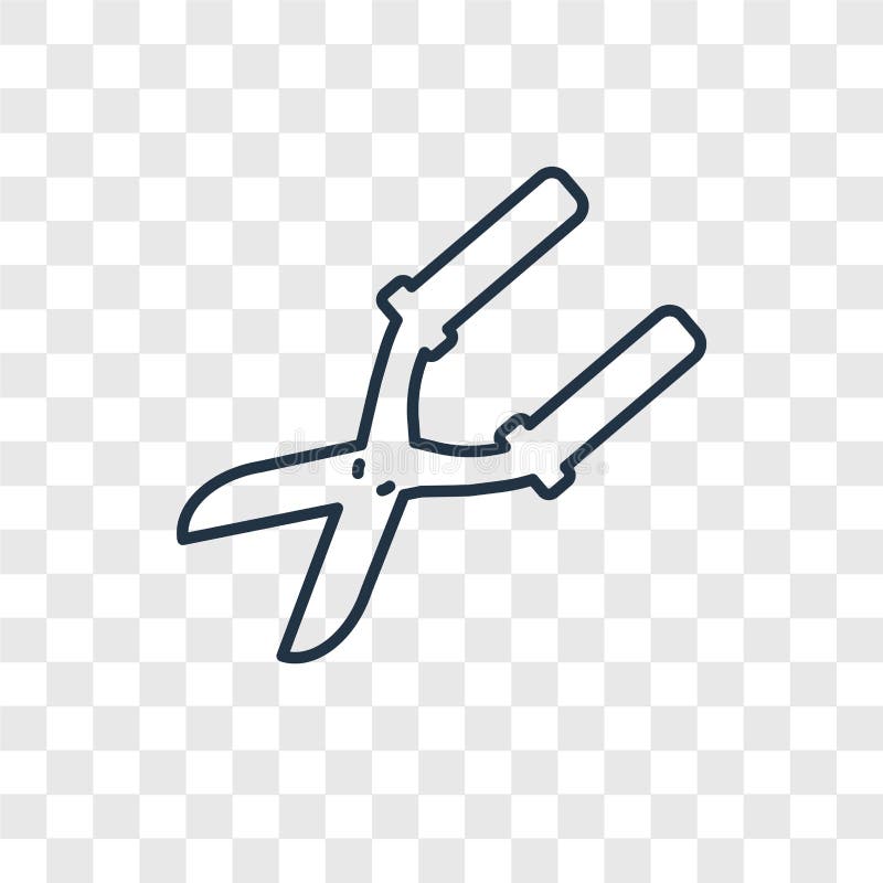 Shears Linear Icon. Modern Outline Shears Logo Concept On White Stock ...