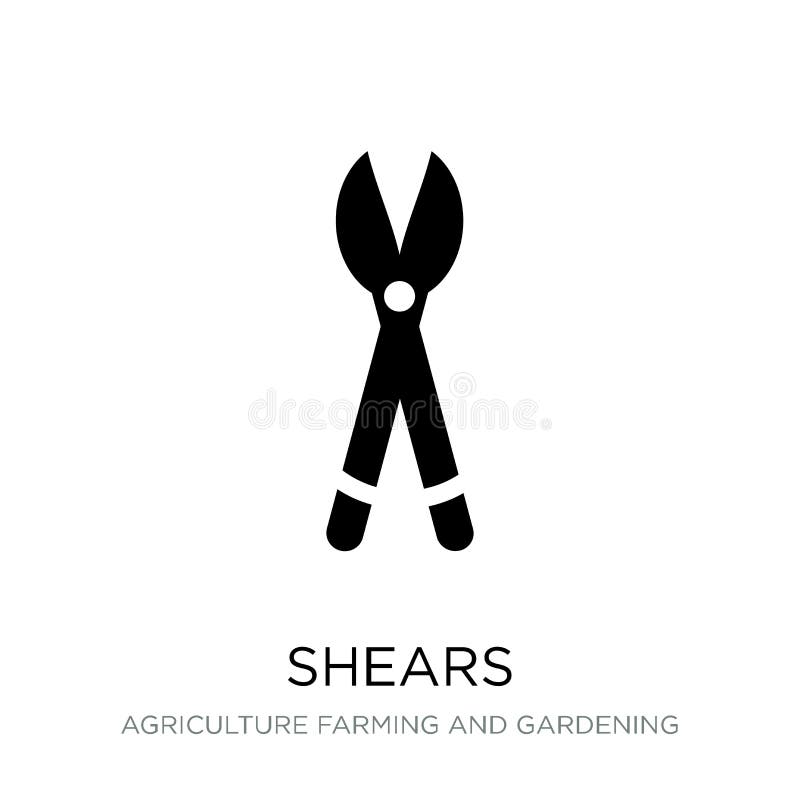 Shears Icon in Trendy Design Style. Shears Icon Isolated on White ...