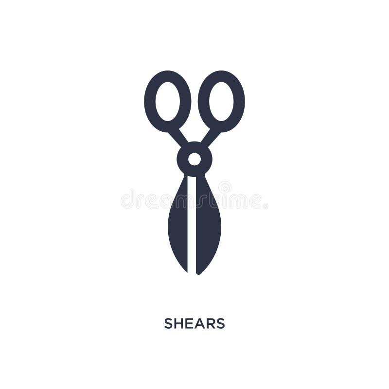 Shears Icon on White Background. Simple Element Illustration from ...