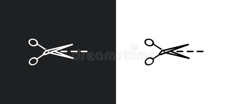 Shears Outline Icon in White and Black Colors. Shears Flat Vector Icon from Farming Collection ...