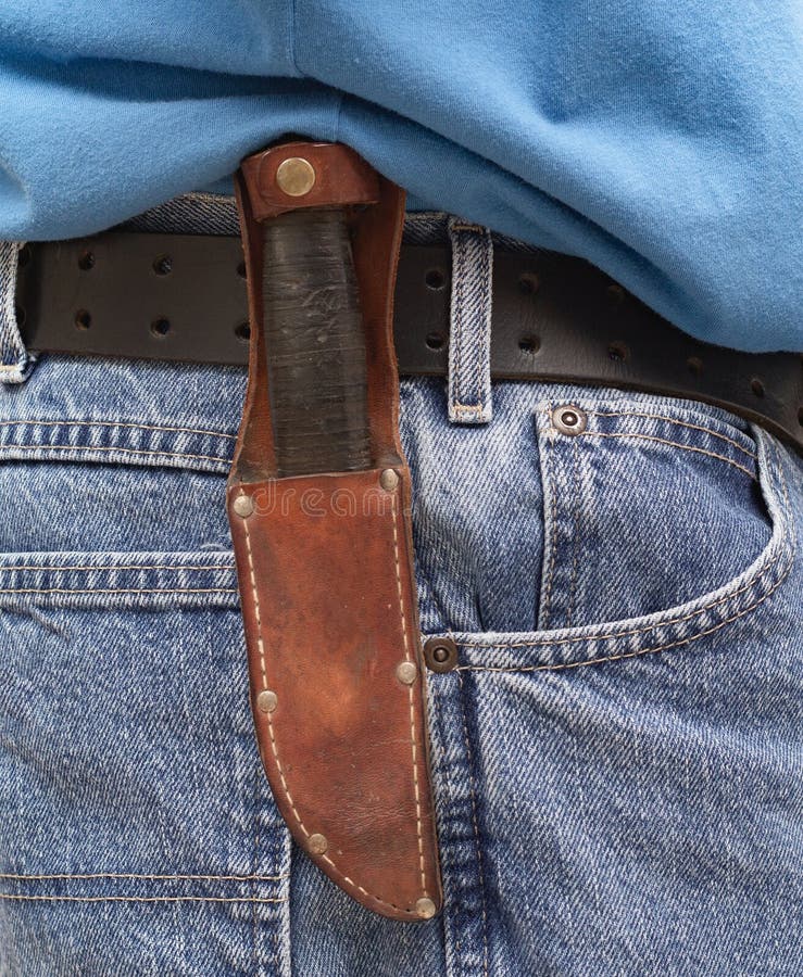 Sheathed Hunting Knife stock image. Image of conflict - 252061783