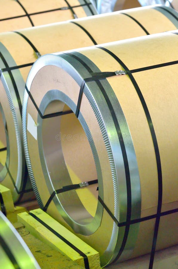 Sheel rolls stock image. Image of galvanization, diagonal - 37975373
