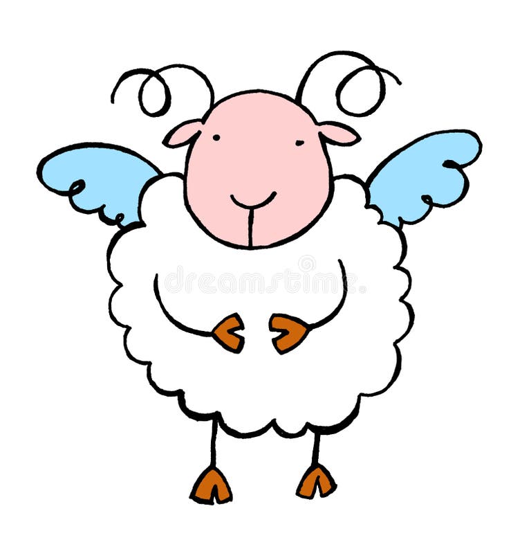 Angel Sheep Stock Illustrations – 726 Angel Sheep Stock Illustrations ...