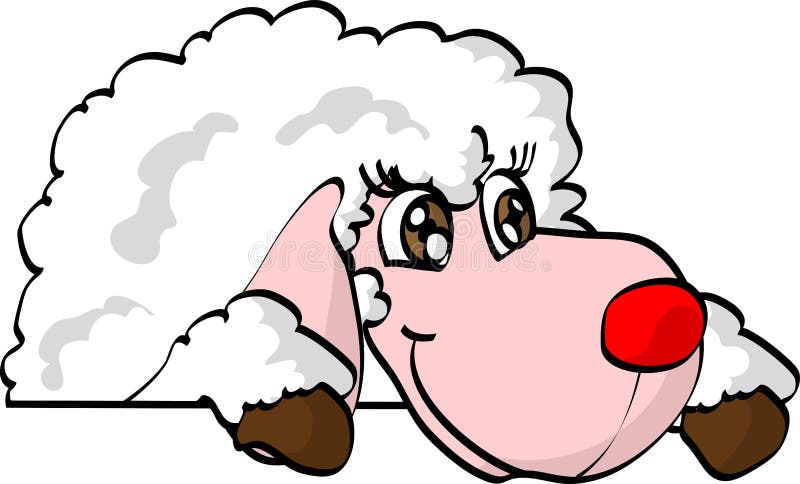 Scared Little Lamb stock vector. Illustration of terror - 115759703