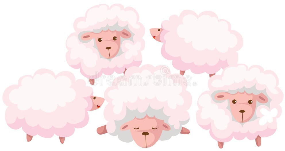 Cartoon Flock Sheep Stock Illustrations – 2,339 Cartoon Flock Sheep ...