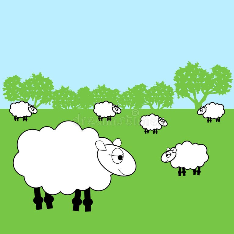Sheep Cartoon Illustration Ai Stock Illustrations – 4,543 Sheep Cartoon ...