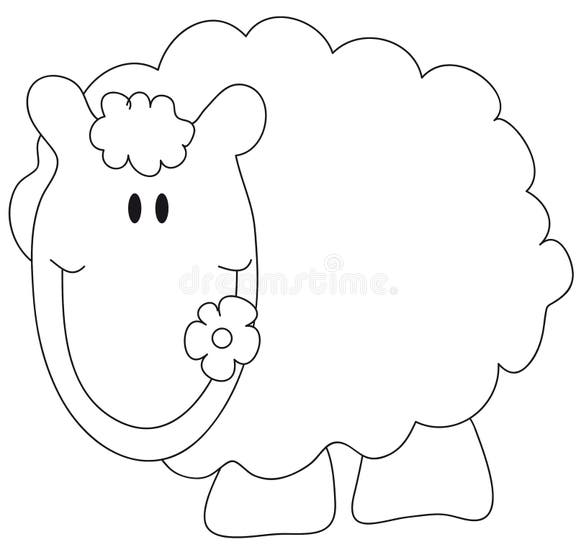 Sheep Outline Drawing Stock Illustrations – 7,543 Sheep Outline Drawing ...