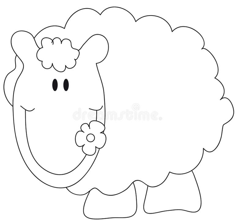 Sheep Outline Drawing Stock Illustrations – 7,543 Sheep Outline Drawing ...
