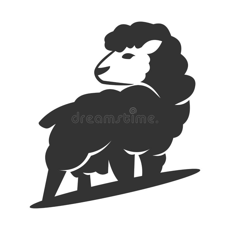 Sheep Animal Logo Icon Illustration Brand Identity Template Stock ...