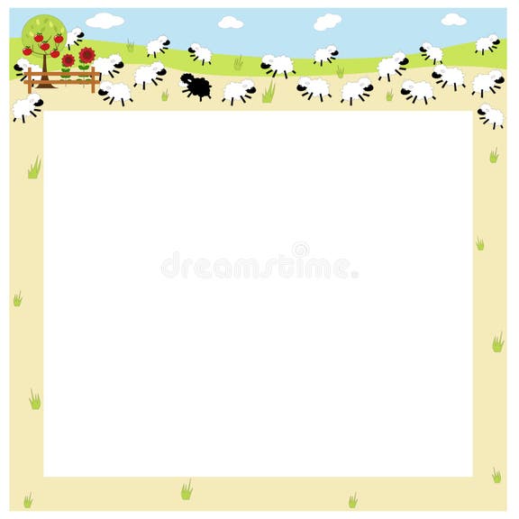 Sheep Border Stock Illustrations – 2,234 Sheep Border Stock ...
