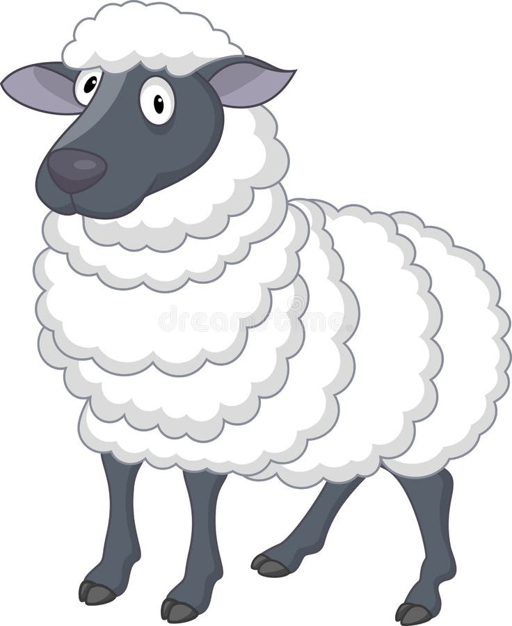 Cartoon baby sheep stock vector. Illustration of lamb - 25113624