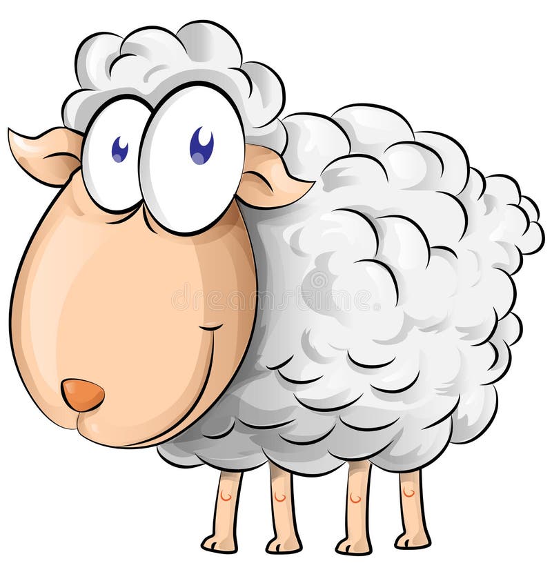 Sheep cartoon stock vector. Illustration of background - 24706109
