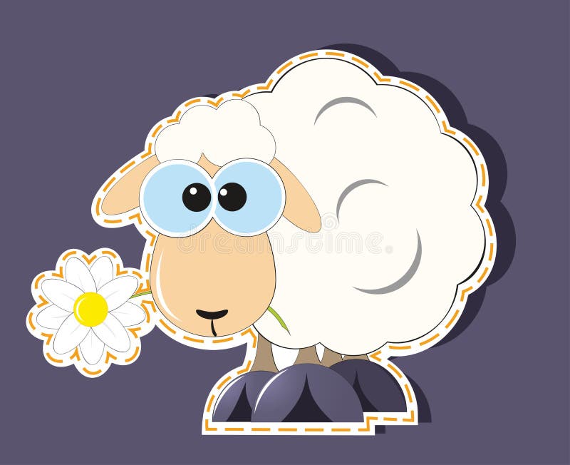 Sheep cartoon stock vector. Illustration of animal, sheep - 34502624