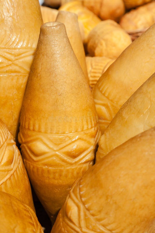 Delicious Smoked Cheese From Polish Tatra Mountain Stock Image - Image ...