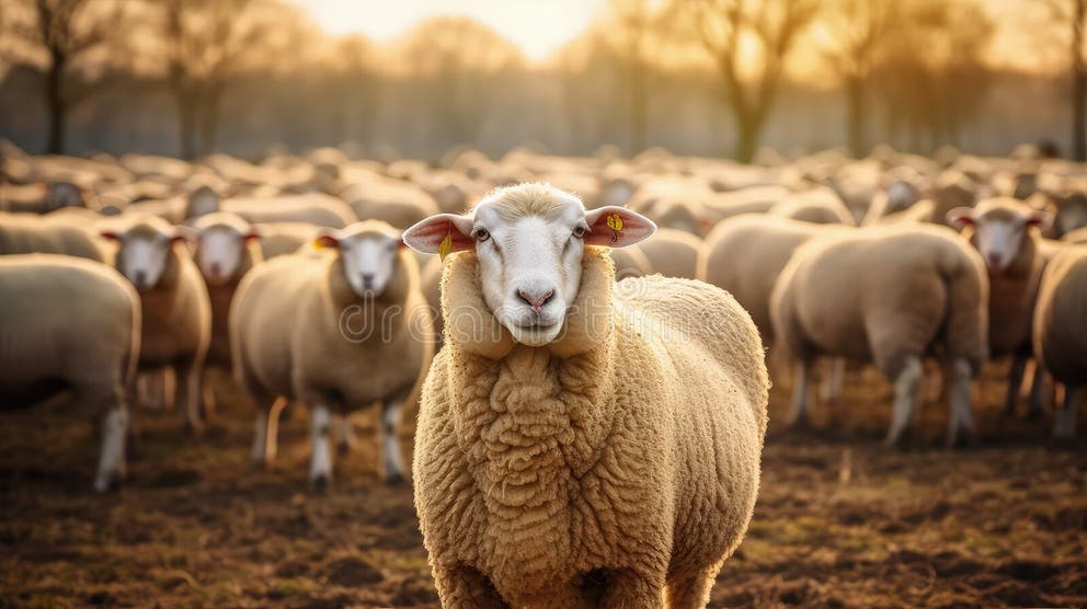 A Sheep with a Comical Expression, Seemingly Caught in a Moment of ...