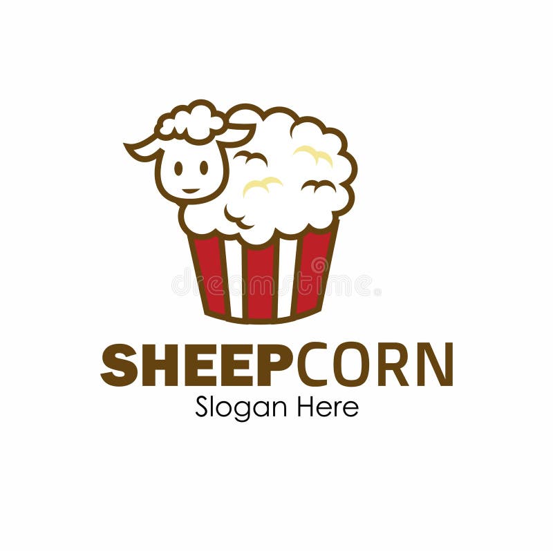 Sheep Corn Logo Design Concept Stock Vector - Illustration of design ...