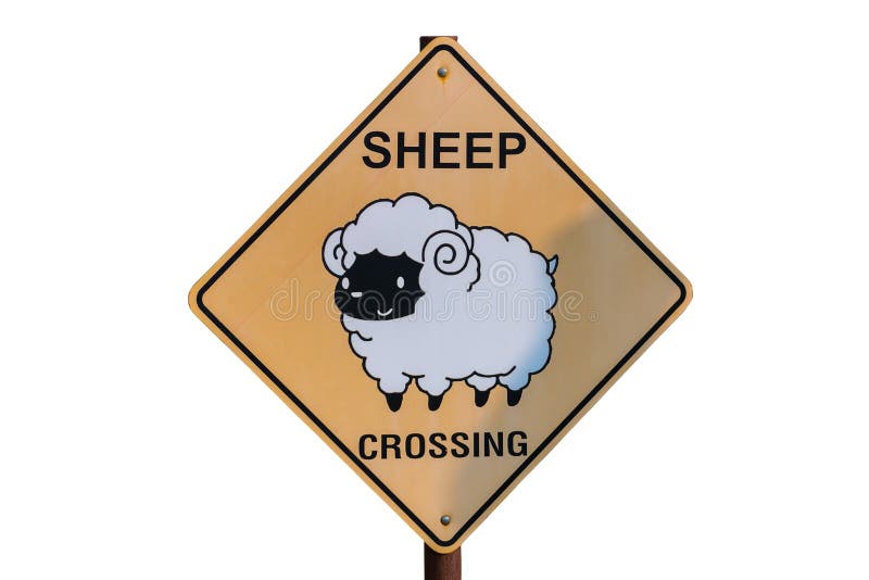 Sheep Crossing Sign Ranch Photos - Free & Royalty-Free Stock Photos ...