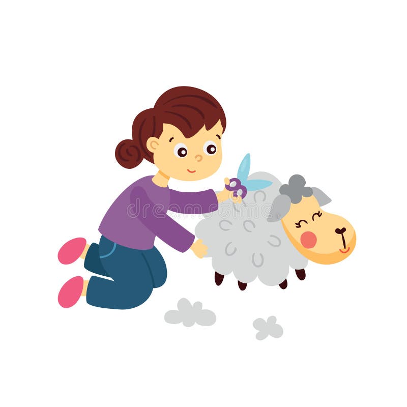 Sheep cutting stock vector. Illustration of agri, craft - 181802322