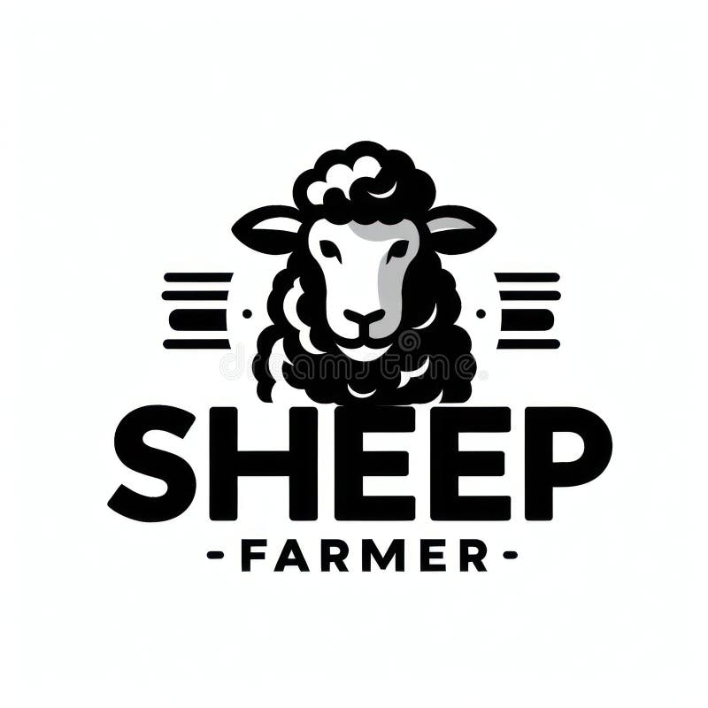 Sheep Farmer Logo stock illustration. Illustration of animal - 324469466
