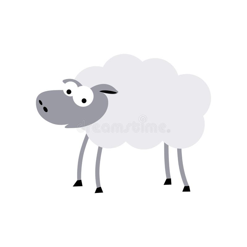Sheep in Flat Style. Isolated 2d Vector Stock Vector - Illustration of ...