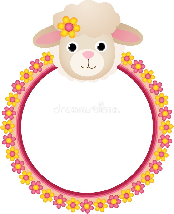 Sheep Frame stock vector. Illustration of farm, nature - 32518065