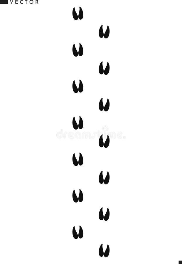 Sheep Footprint Vector. Animal Footprint Sign Stock Vector ...