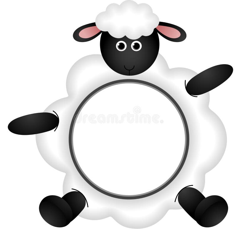 Sheep Frame stock vector. Illustration of farm, nature - 32518065