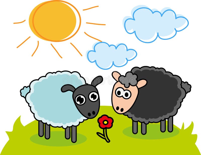 Sheep stock vector. Illustration of humor, cartoon, sheep - 38867122