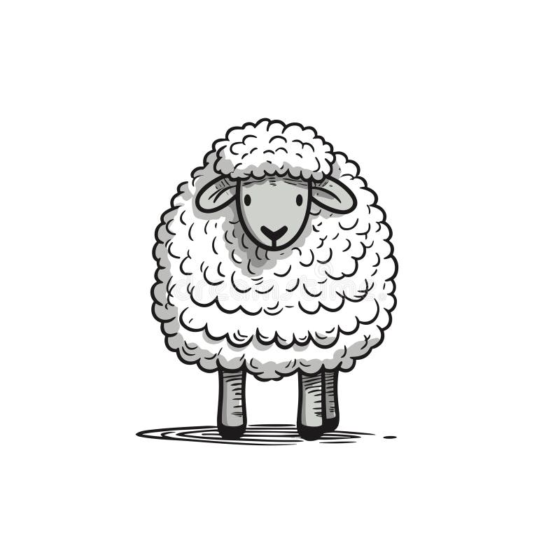 Sheep Hand-drawn Illustration. Sheep. Vector Doodle Style Cartoon ... Sheep Hand-drawn Illustration. Sheep. Vector Doodle Style Cartoon ...