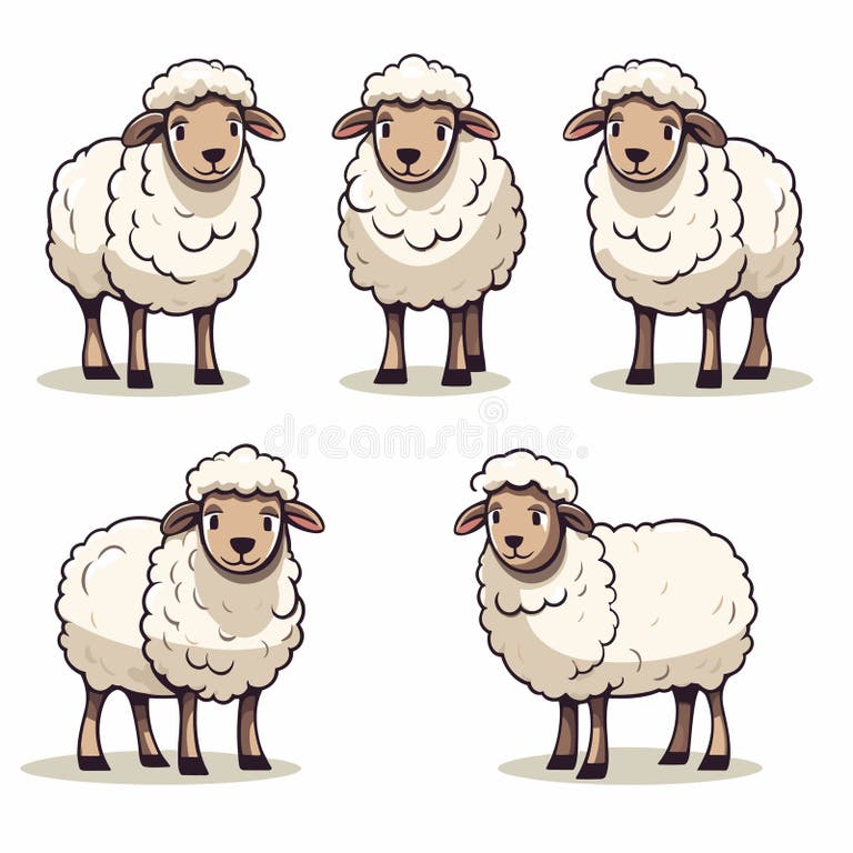 Sheep Hand-drawn Illustration. Sheep. Vector Doodle Style Cartoon ...