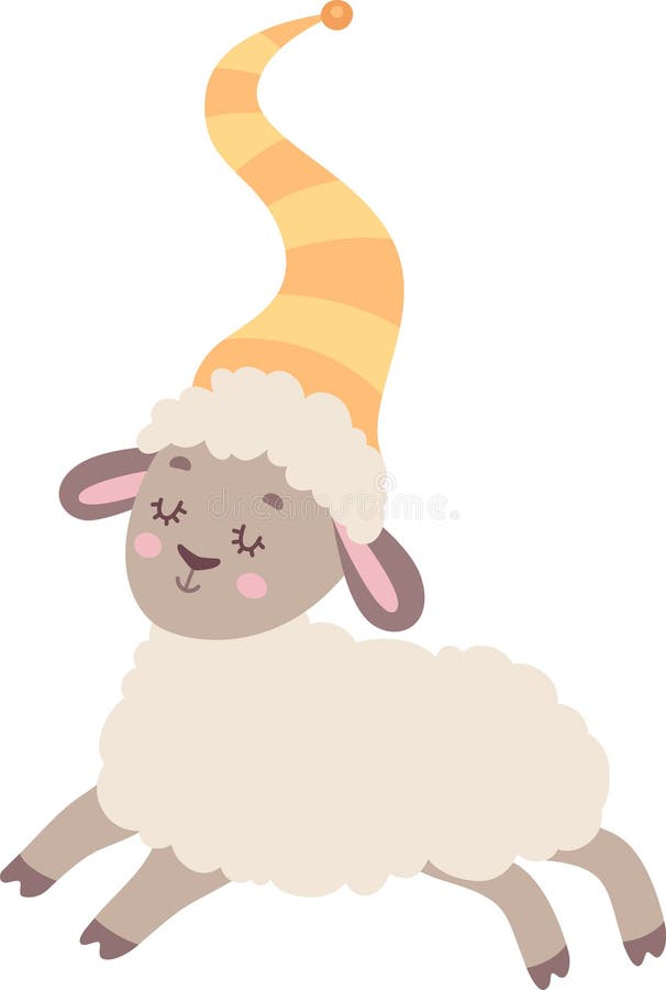 Sheep with Hat stock vector. Illustration of graphic - 290282183