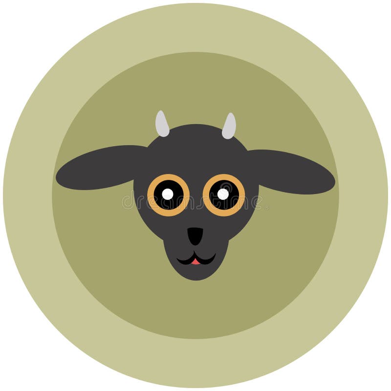 Sheep Head Icon stock illustration. Illustration of sheep - 248165791